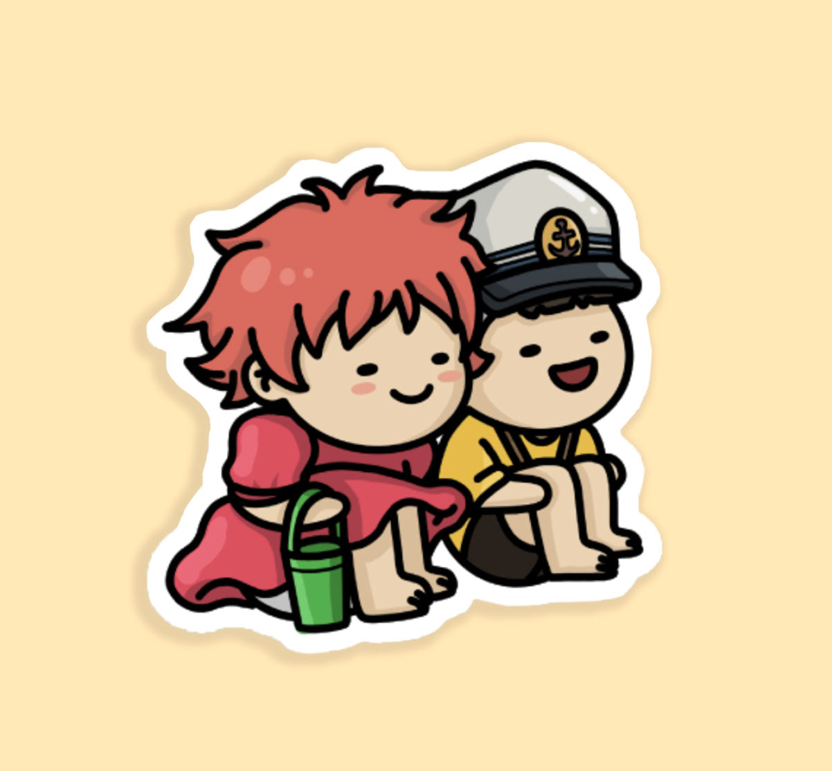Best Friends Sticker Collection - Ponyo and Sosuke – Gupsdesigns