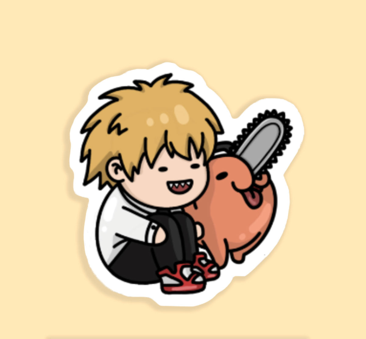 Best Friends Sticker Collection - Denji and Devil Dog – Gupsdesigns