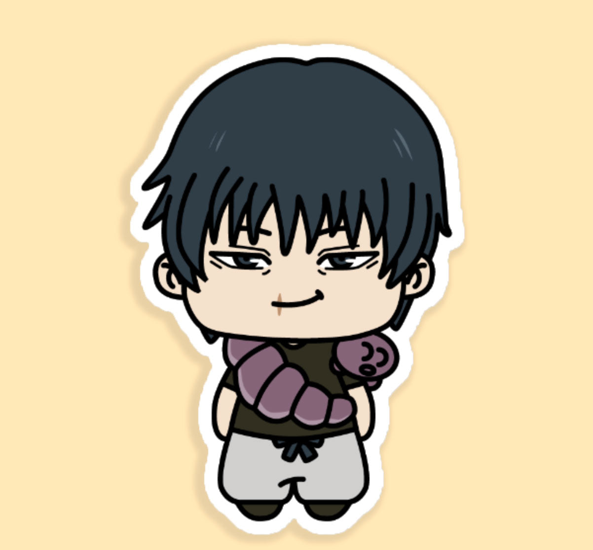 Sorcerer Character Sticker - Toji – Gupsdesigns