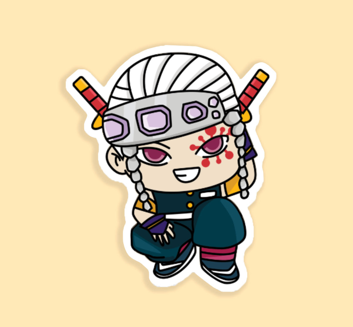 KNY Sticker Collection - Uzui – Gupsdesigns